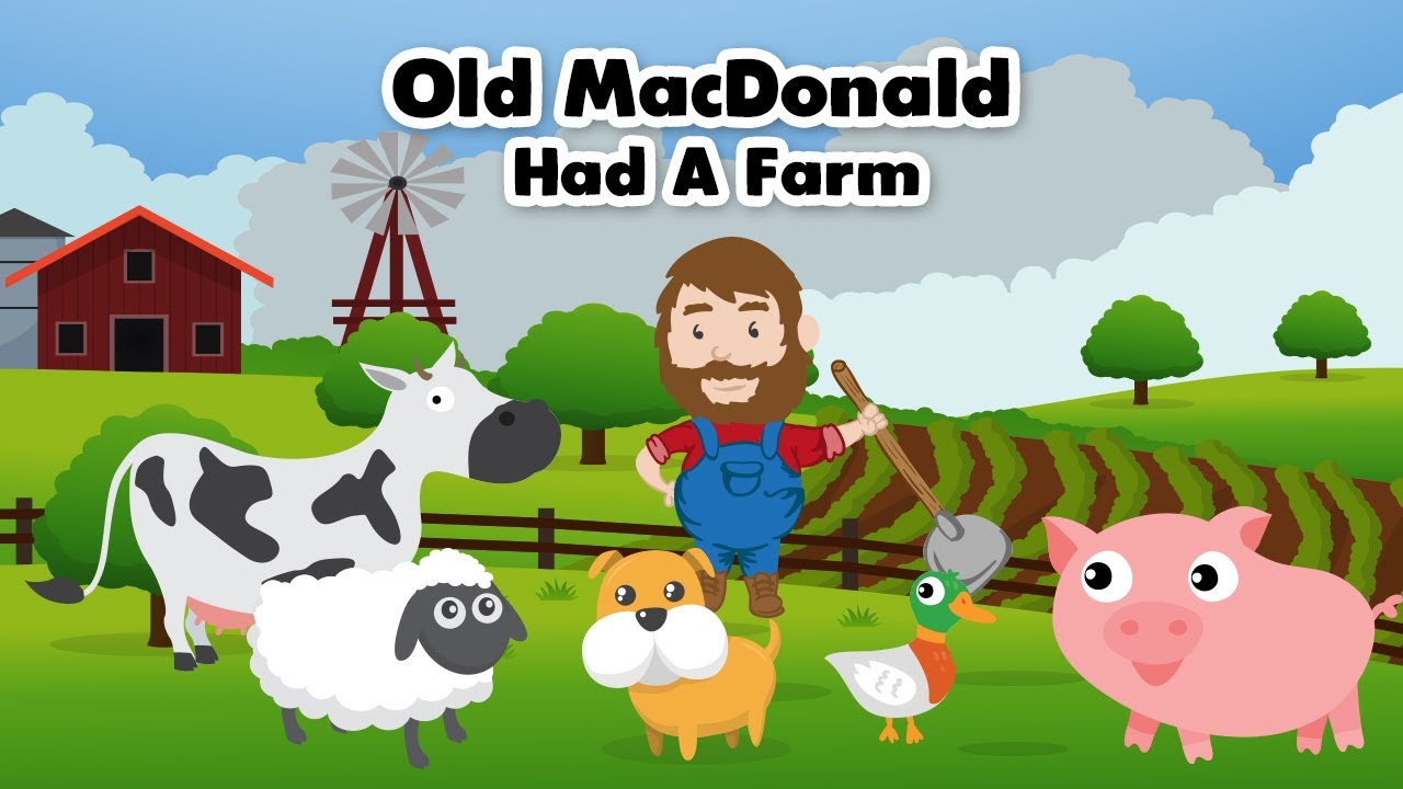 Old MacDonald Had A Farm - 2D Animation English Nursery Rhymes & Songs ...