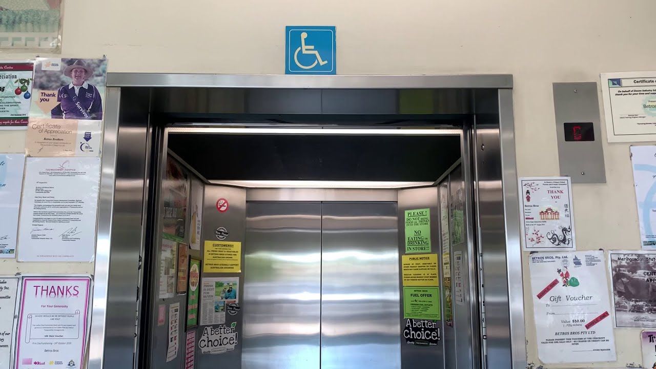 Hydraulic! Otis Otilec lift @ Betros Bros, Toowoomba, QLD - YouTube