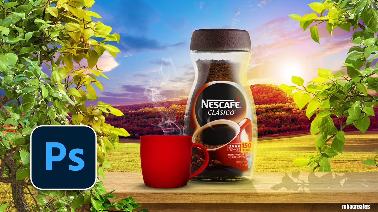 Creative NESCAFE advertising design, Product Manipulation in Photoshop ...