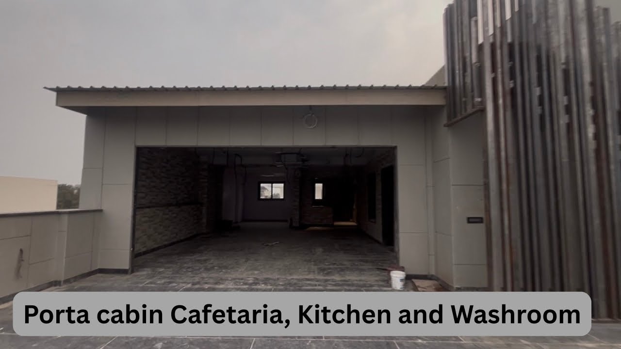 Rooftop porta cabin cafetaria, washroom and kitchen | Porta cabin on ...