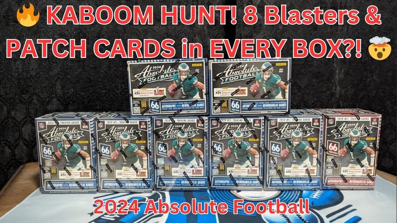 🏈 2024 Absolute Football Blaster Box Rip! 🚀 Kaboom & Explosive Hunt ...