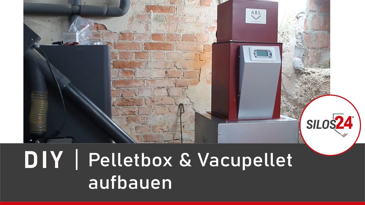 Pelletbox und Saugsystem zusammen aufbauen - so geht´s | silos24 - YouTube