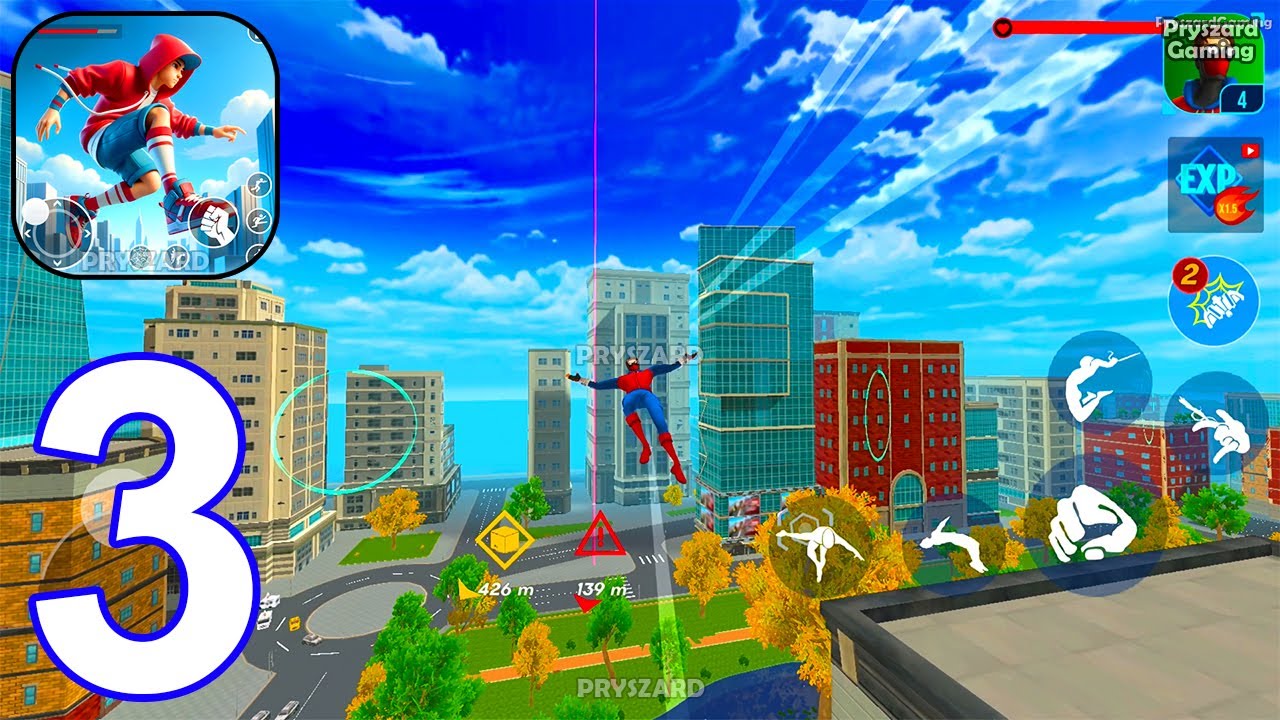 Spider Hero 3D: Fighting Game - Gameplay Part 3 Spider Hero Open World ...