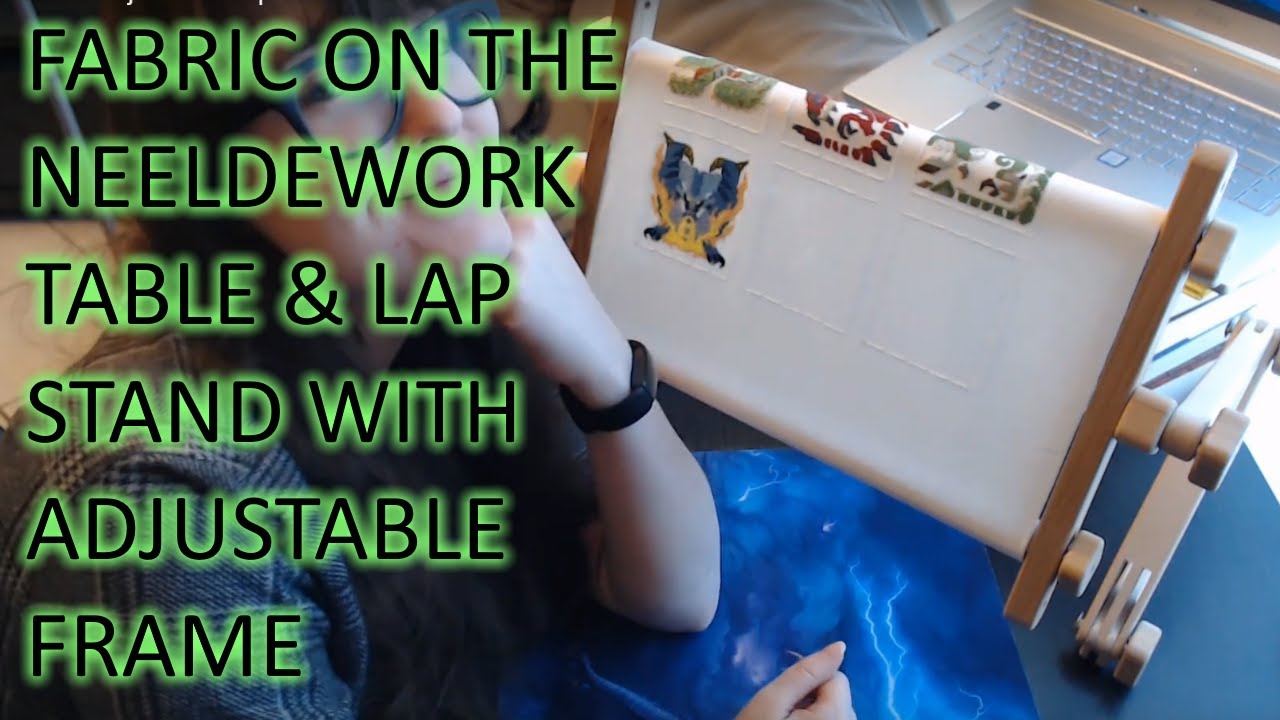 Flosstube - Adjustable Lap Stand - Adding Fabric - YouTube