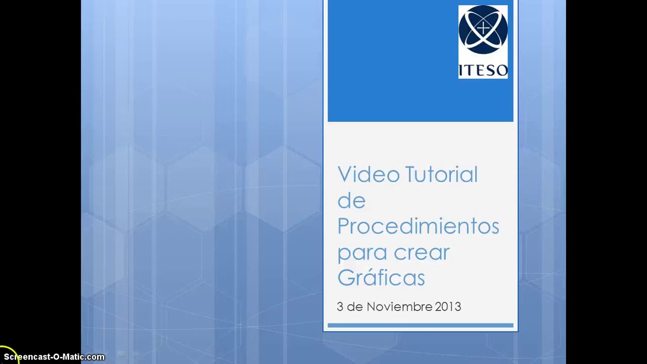 Video Tutorial Graficas Dinámicas - YouTube