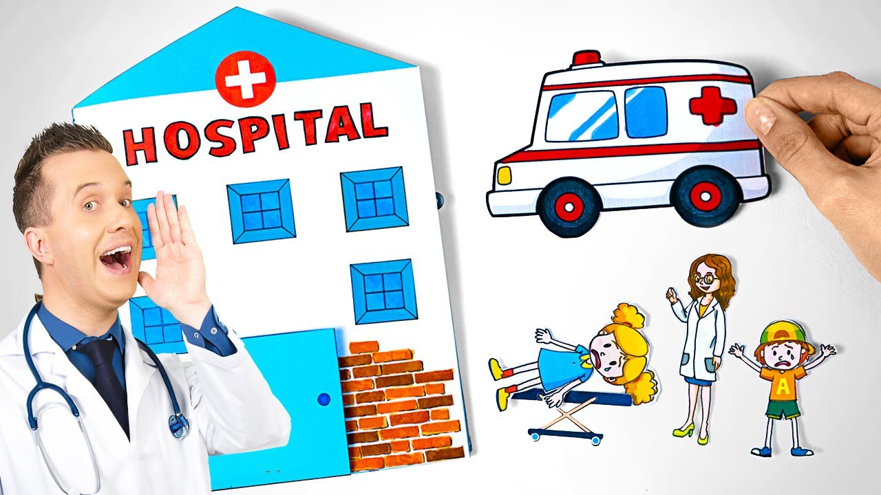 How to Make Cute Paper Hospital | Awesome Cardboard & Paper Toys Crafts ...