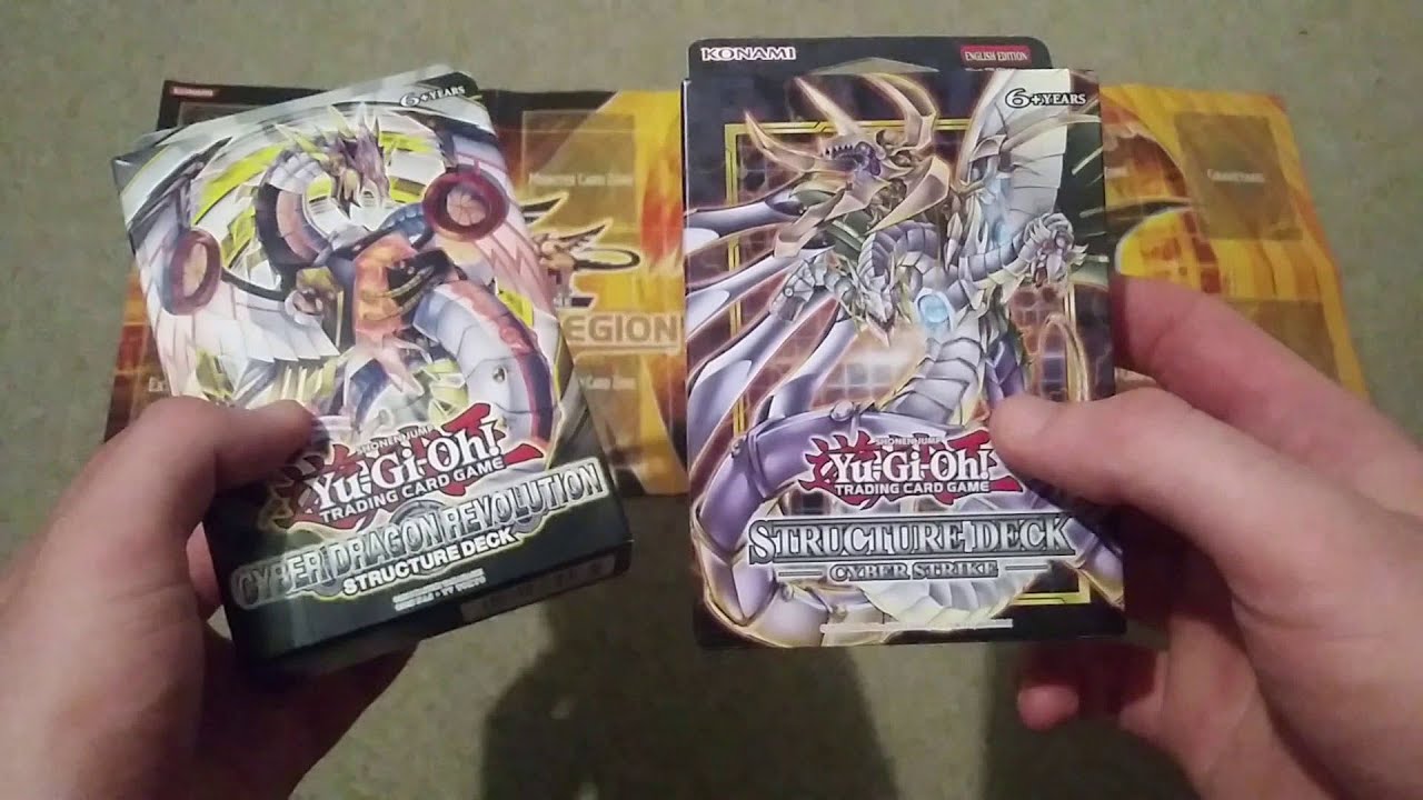 Yu-Gi-Oh Old Vs New Cyber Dragon Structure Decks - YouTube