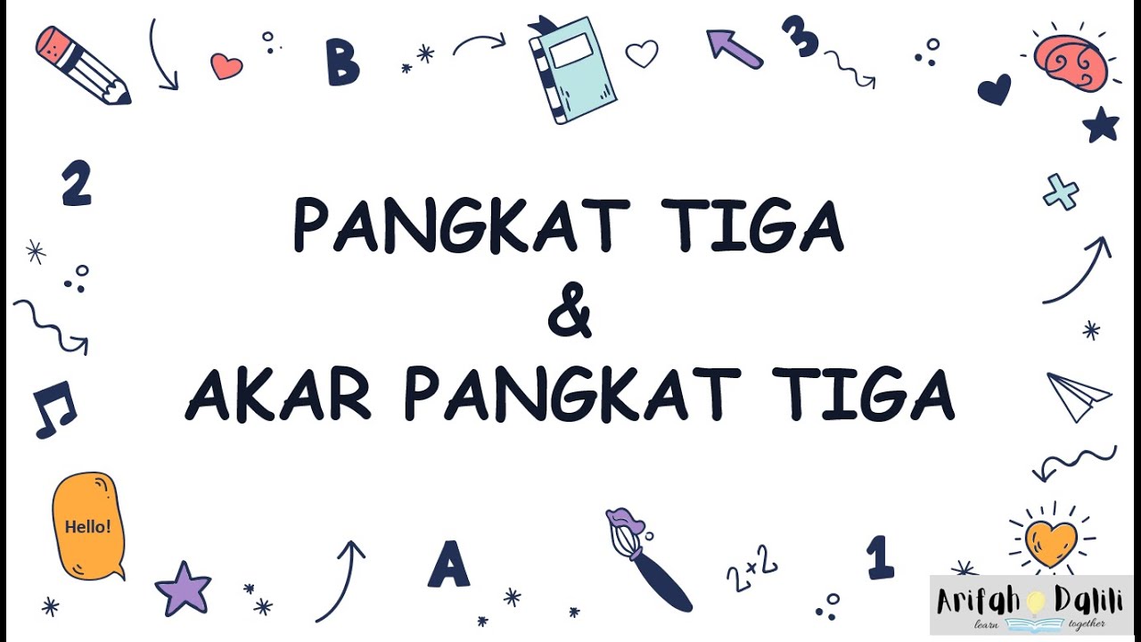 MATEMATIKA-PANGKAT TIGA DAN AKAR PANGKAT TIGA - YouTube