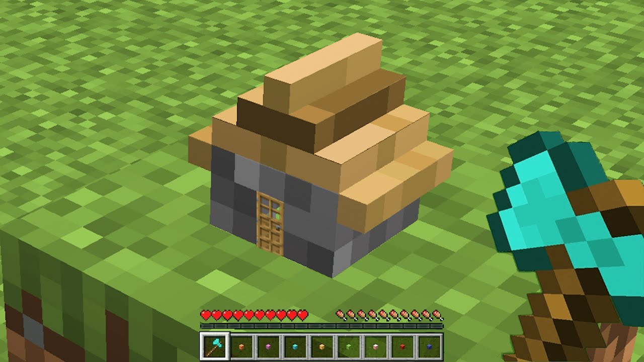 I built smallest minecraft house - YouTube