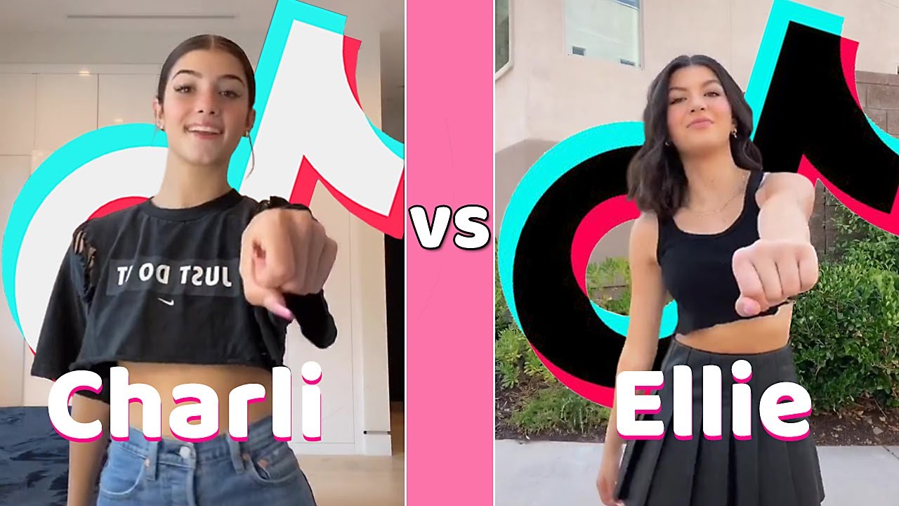 Charli Damelio Vs Ellie Zeiler Tiktok Dances Compilation Youtube
