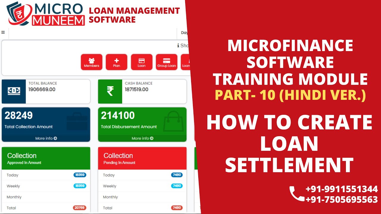 Part 10 How To Create Loan Settlement In Loan Management Software Part 10 How To Create Loan Settlement In Loan Management Software