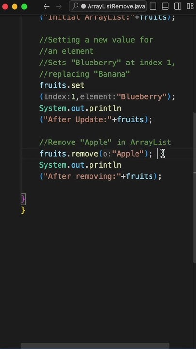 Java Arraylist Modify And Remove Elements Interview Questionjava Arraylist