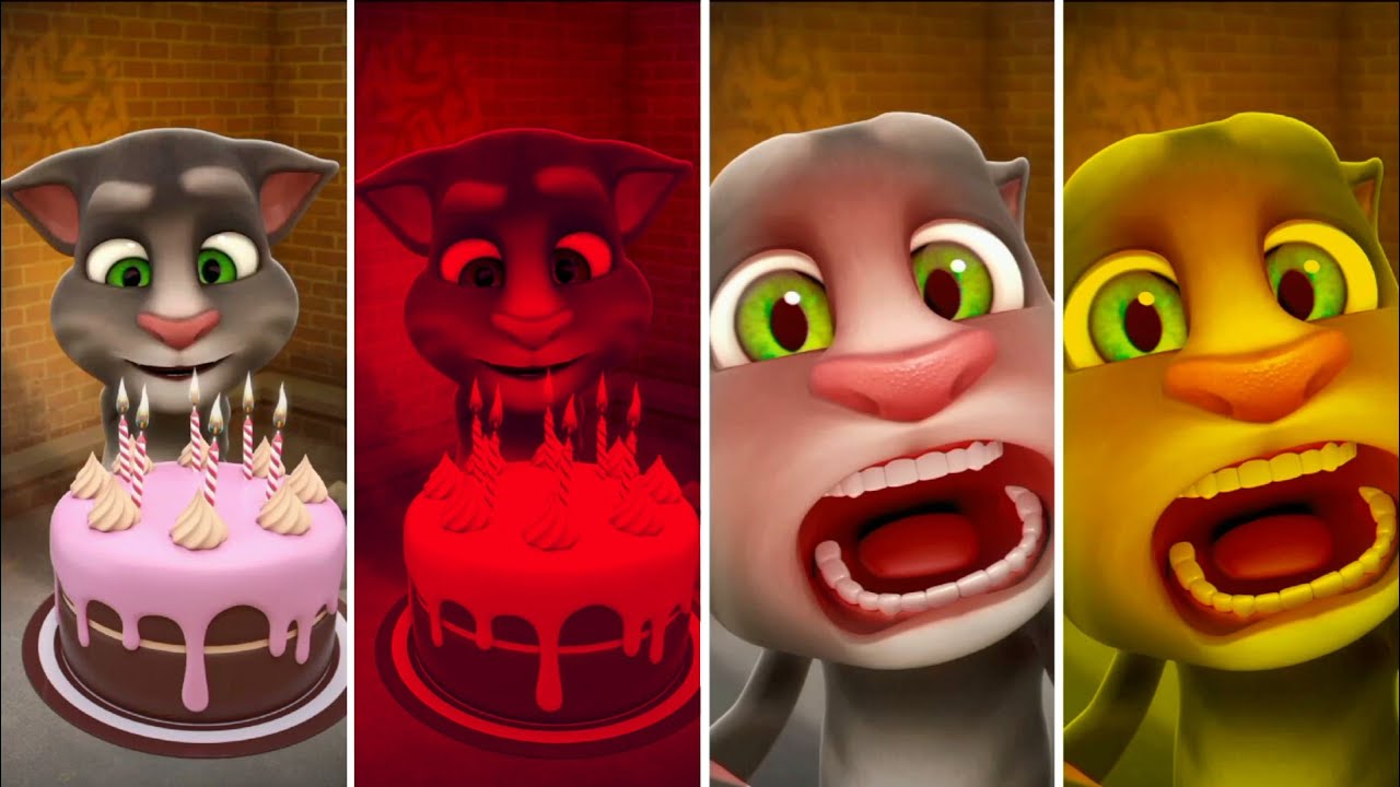 MY Talking Tom Cat Colors Effects || Talking Tom Cat Learning Colours ...