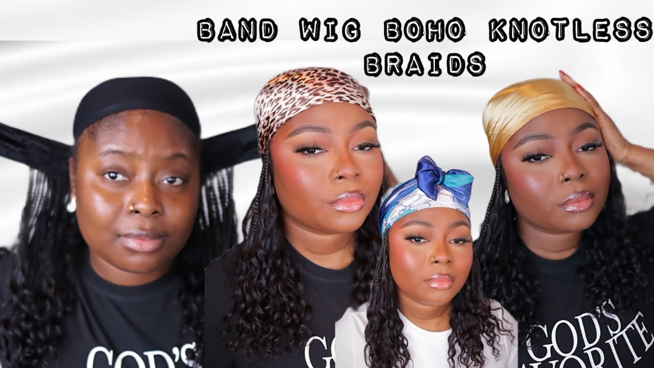 Quick & Easy | Grab and Go Boho Braided Bob Wig |Knotless Braids In ...