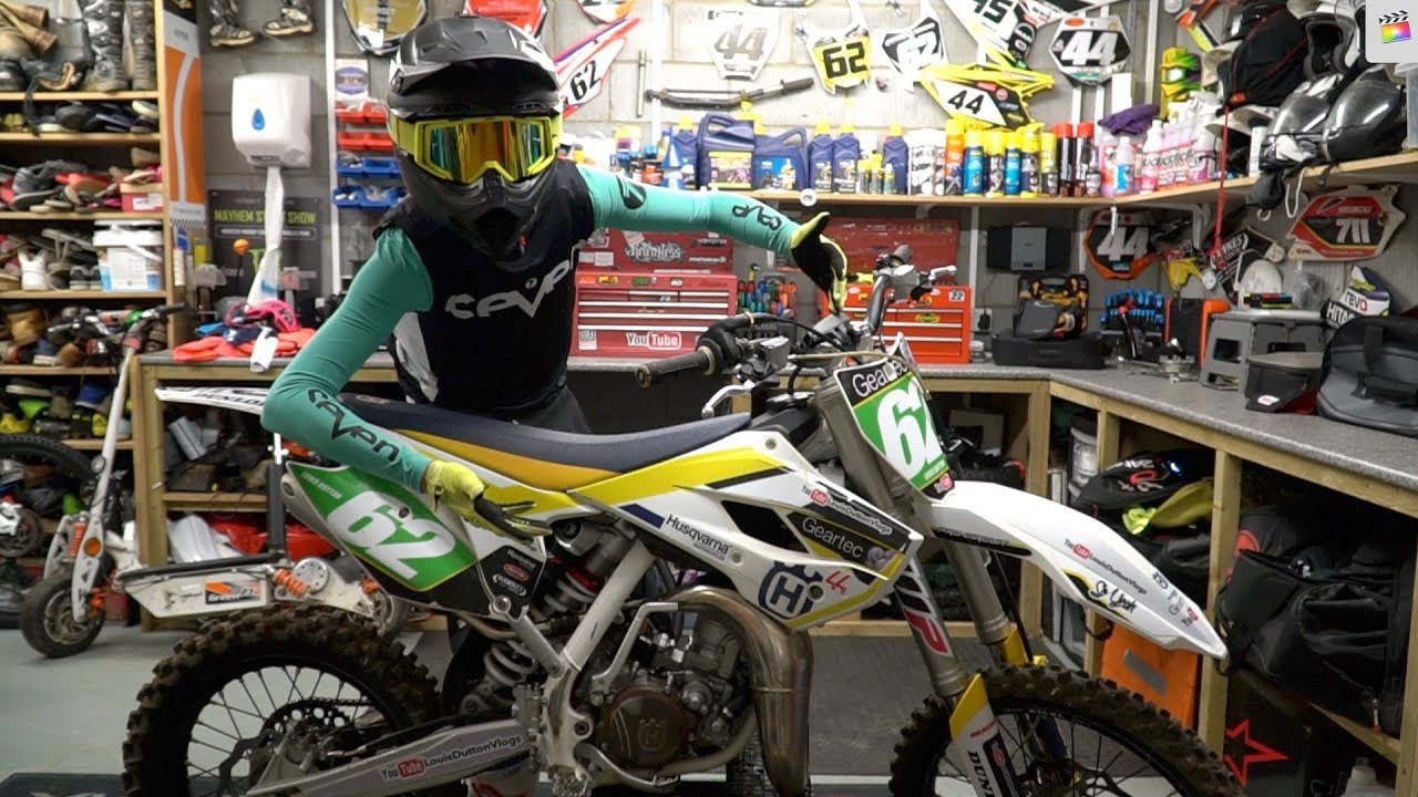 Ripping Husqvarna 85cc On The BackYard Pit Bike Track!! - YouTube