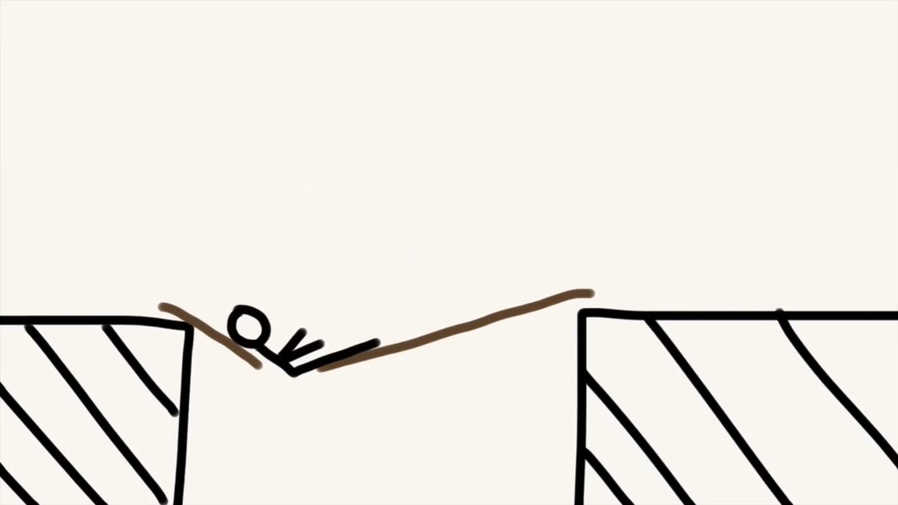 Stickman getting over the pit - YouTube