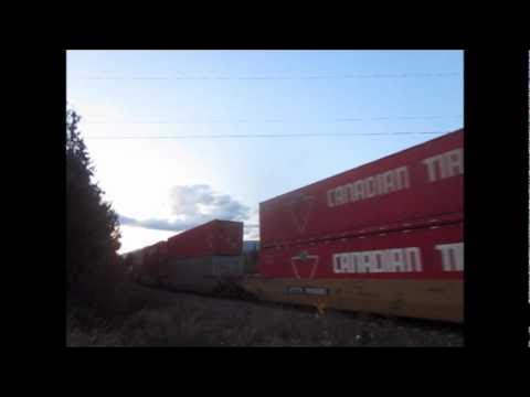 CP 110 CP ES44AC 8775 Leads A Intermodal Train At Berton BC 10-9-11 - YouTube