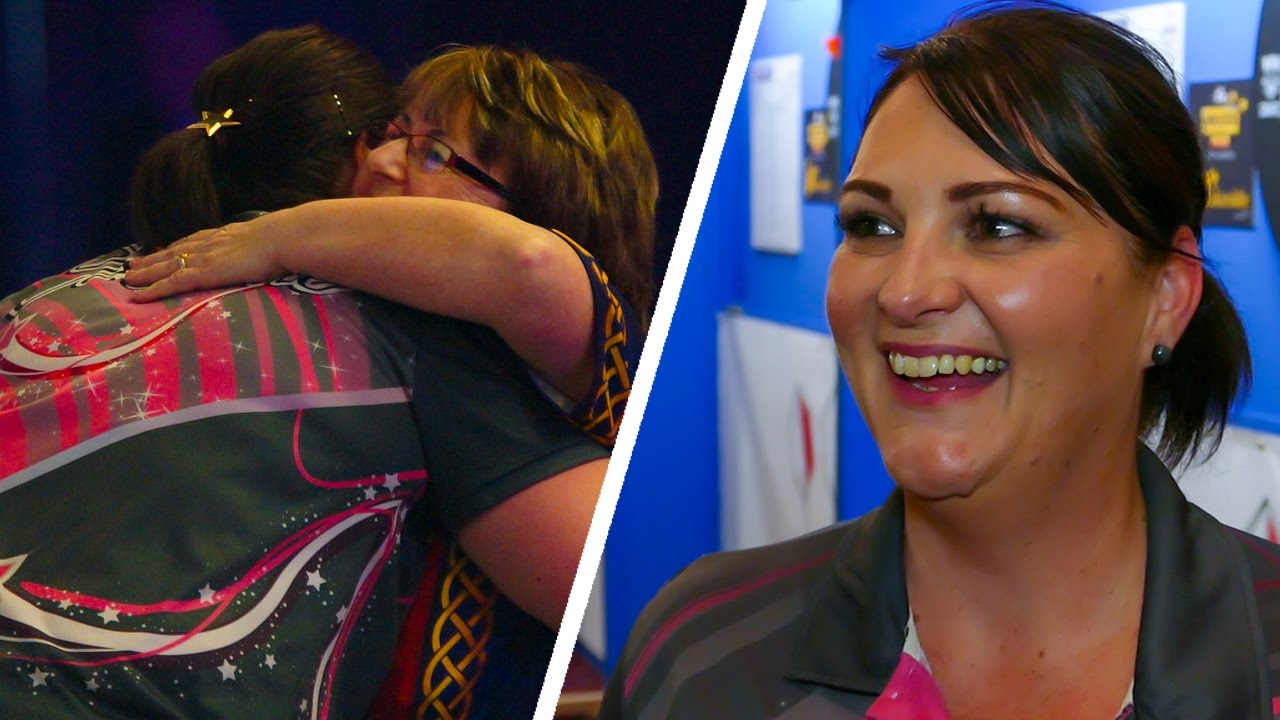 Corrine Hammond is relieved to get a win on the Lakeside stage - YouTube