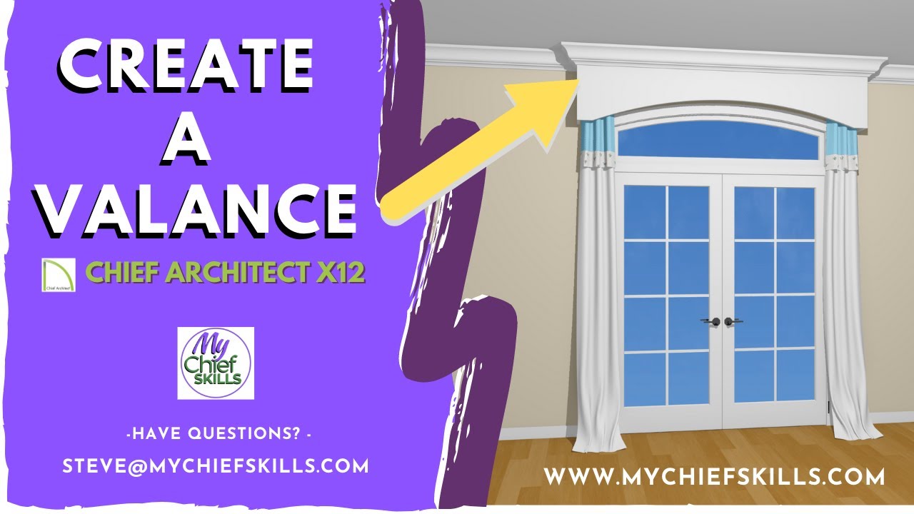 A tutorial on how to custom Valance using Polyline Solids and symbols ...