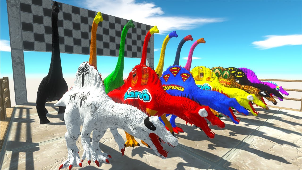 10 T-rex Hero Vs Indominus Rex Marvel Jurassic World Evolution 2 Speed ...