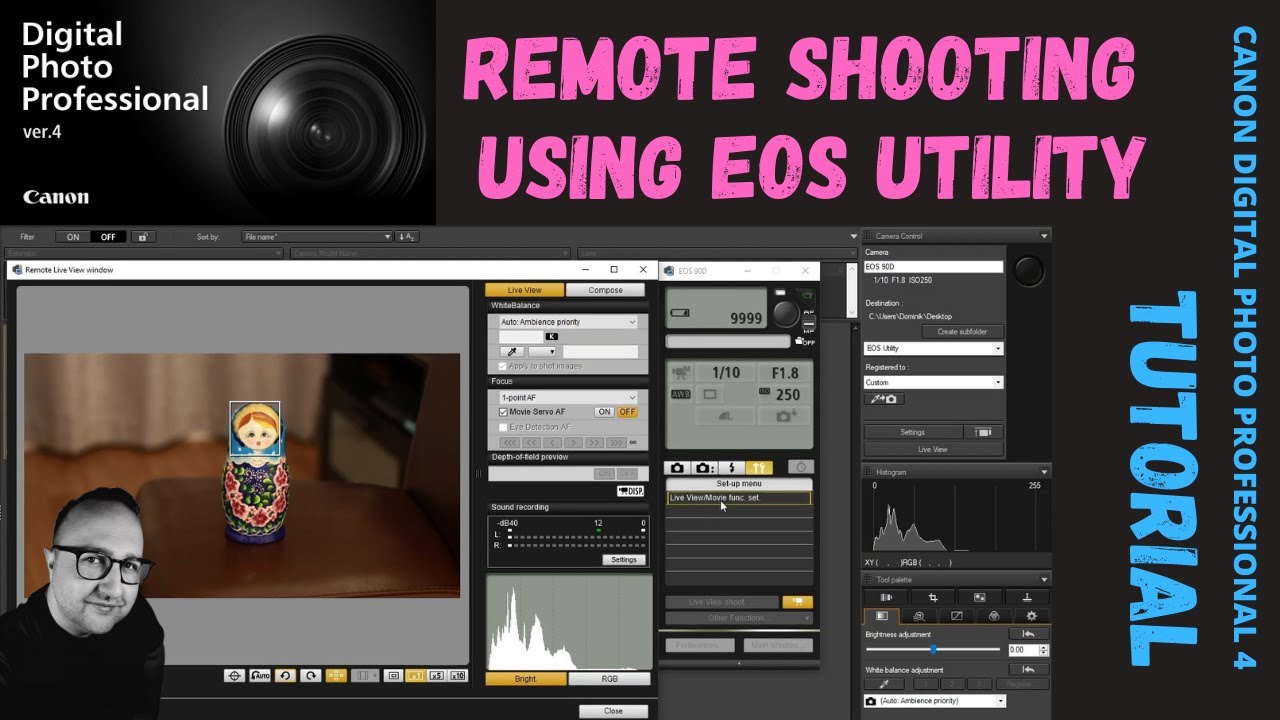Remote Shooting using EOS Utility | Canon DPP 4 | Digital Photography Professional 4 | TUTORIAL ...