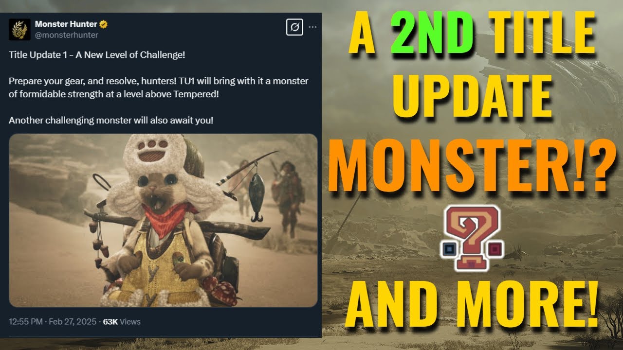 Who Is The 2nd Title Update Monster?! | Monster Hunter Wilds - YouTube