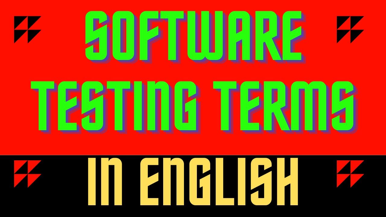 Software Testing Terms - YouTube
