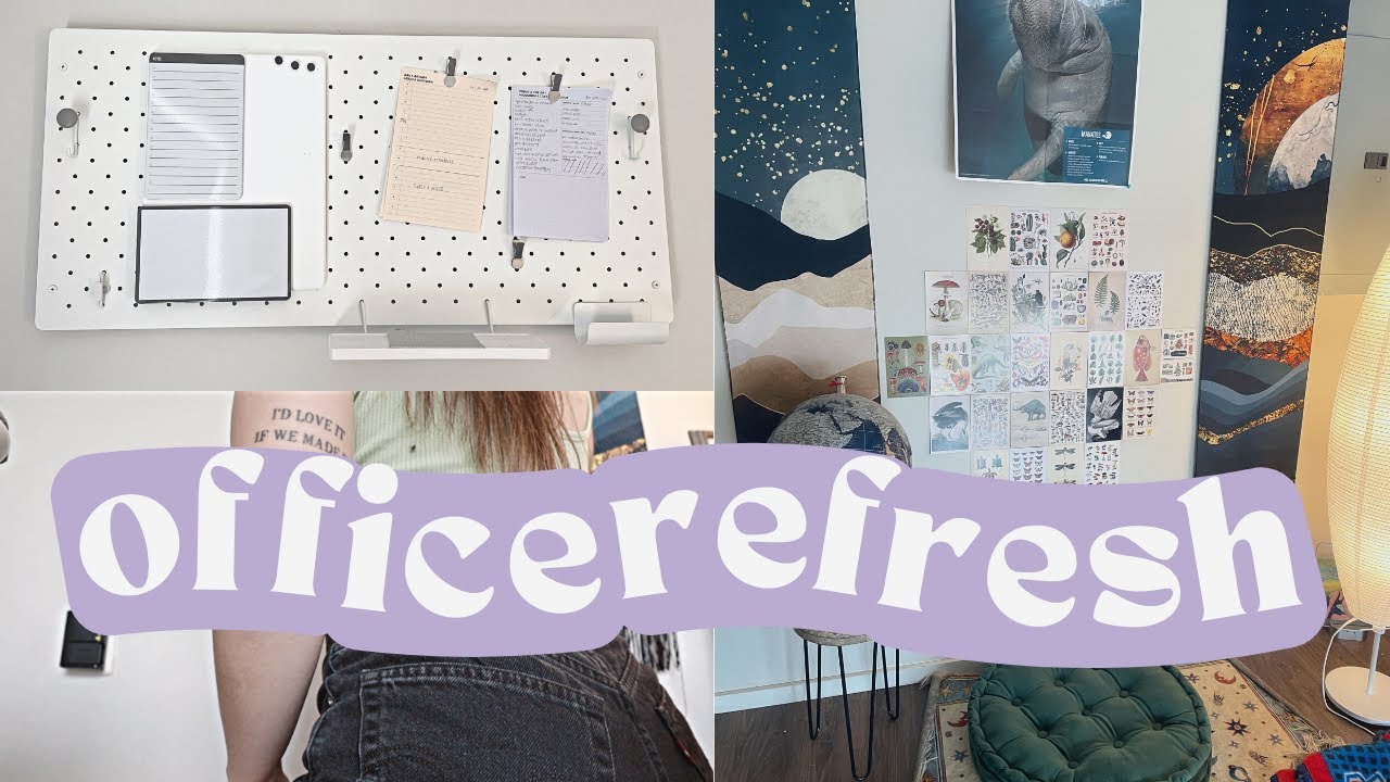office refresh - OFFICE TOUR - desk tour - YouTube