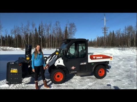 Bobcat Toolcat Snowblower Demo - YouTube