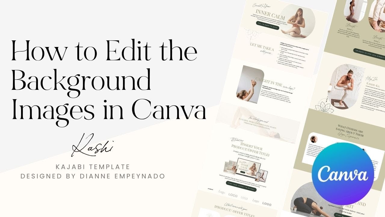 How to Edit the Background Image in Canva for Kashi Landing Page ...