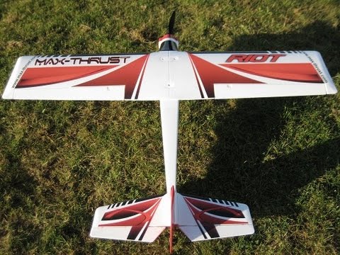Max Thrust Riot RC Plane Take off and Landings Part 1 - YouTube