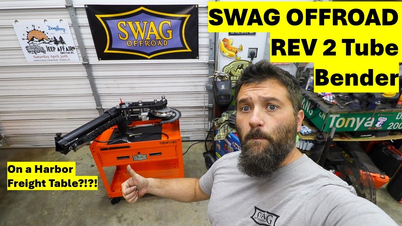 Installing a SWAG OFFROAD REV 2 Tube Bender on a Harbor Freight Tool ...