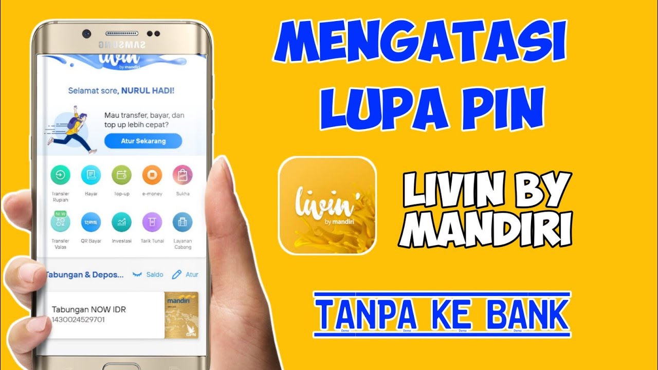 Cara Mudah Mengatasi Lupa Pin Livin by Mandiri - YouTube