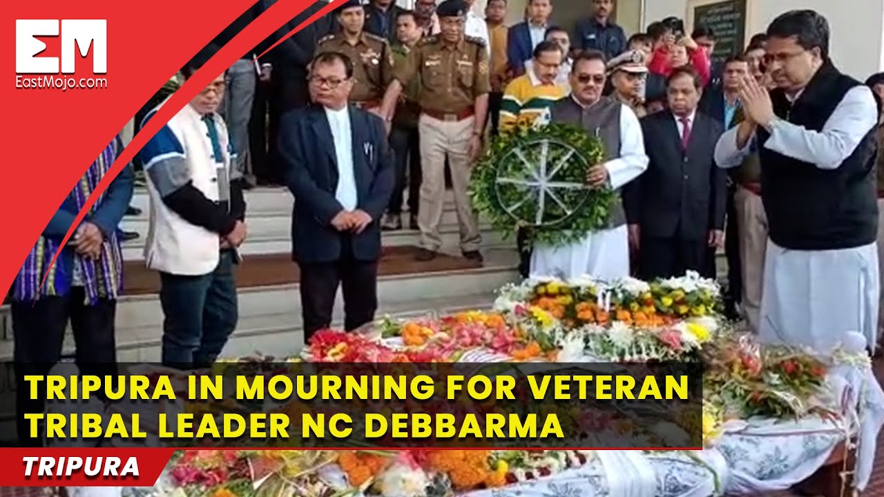 Tripura in mourning for veteran tribal leader NC Debbarma - YouTube