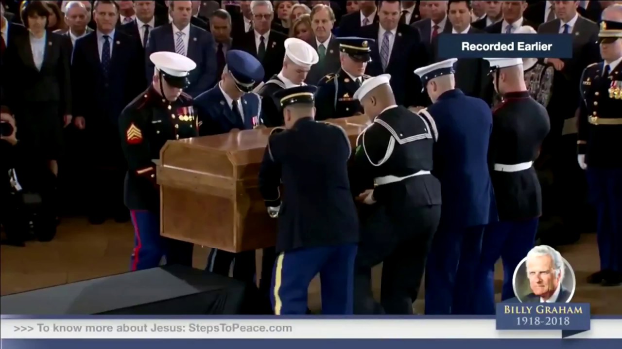 BILLY GRAHAM FUNERAL. PREGADOR HONRADO EM WASHINGTON - YouTube