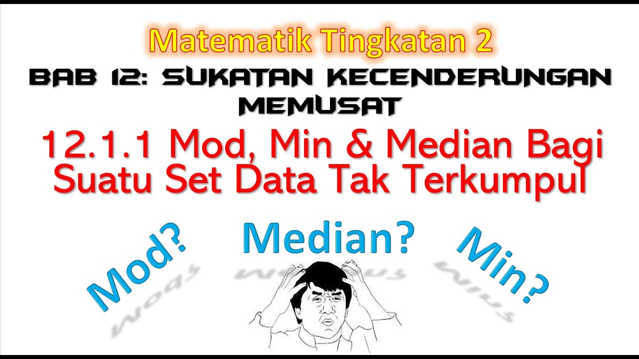 Matematik Tingkatan 2 -Bab 12 (12.1 Sukatan Kecenderungan Memusat) KSSM ...
