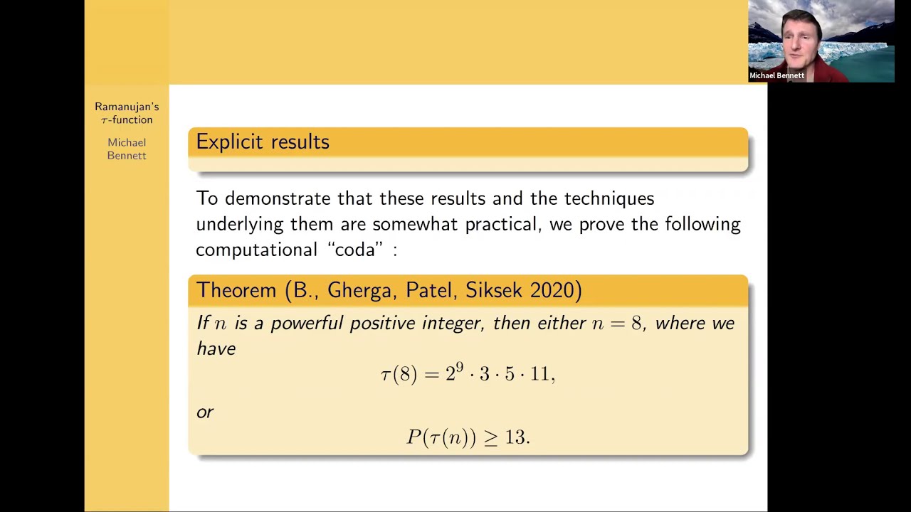 Values of the Ramanujan tau-function - YouTube