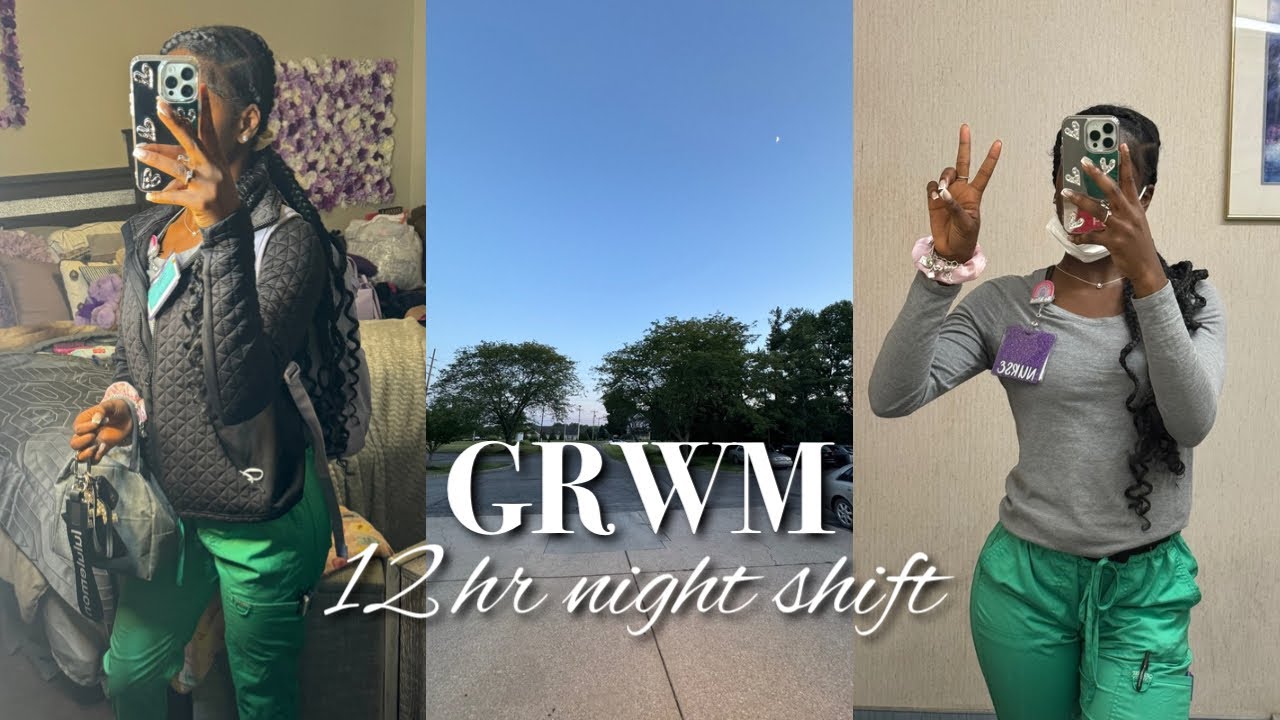 GRWM | 12 HOUR Night Shift | LPN Edition ♡ - YouTube