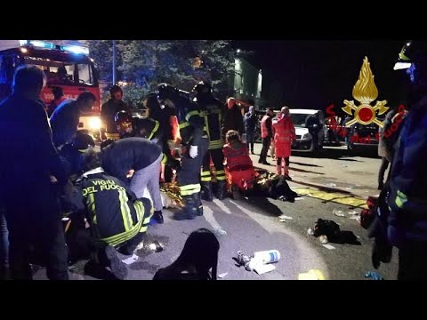Video | İtalya'da eğlence mekanında izdiham: En az 6 kişi ezilerek öldü