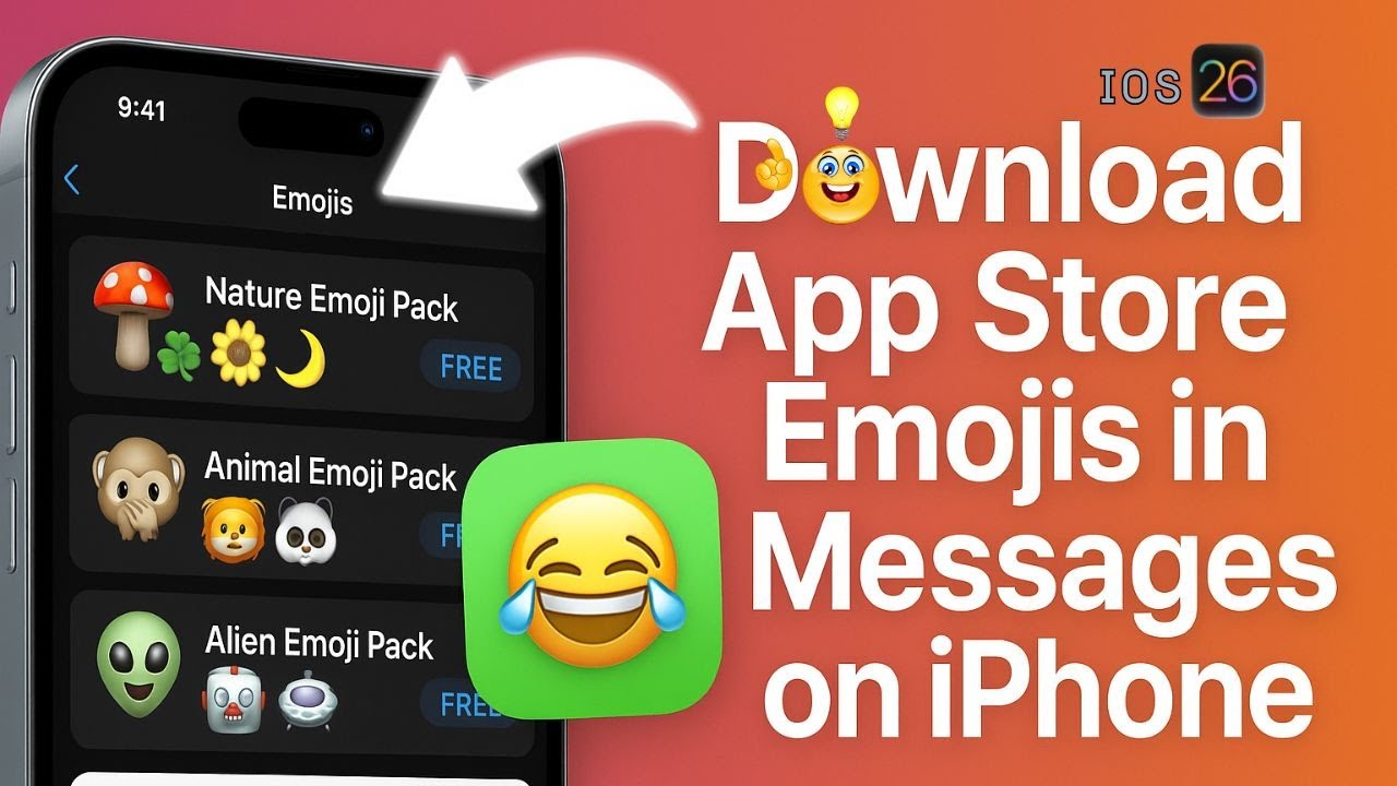 iOS 26 Emoji Packs: Download & Use App Store Emojis in Messages App on ...