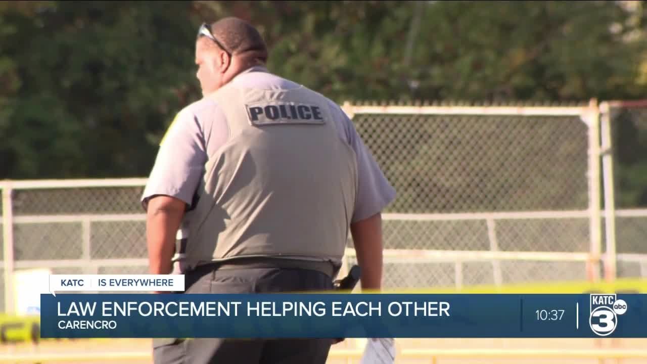 Law enforcement helping each other - YouTube