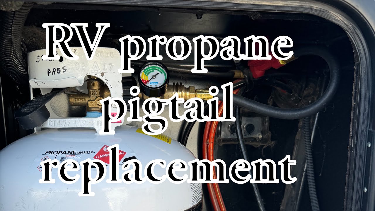 RV propane pigtail replacement - YouTube
