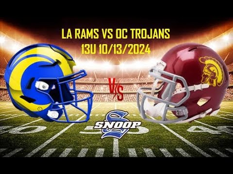 13U LOS ANGELES RAMS VS 13U OC TROJANS - YouTube