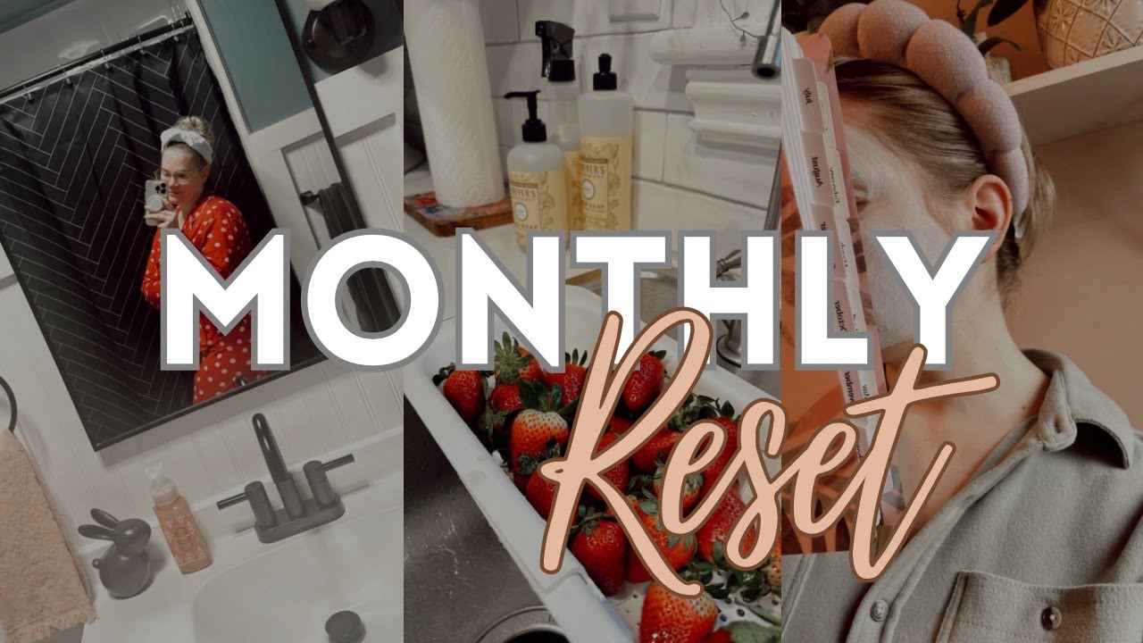MONTHLY RESET ROUTINE | Finishing that to do list, productive self care ...