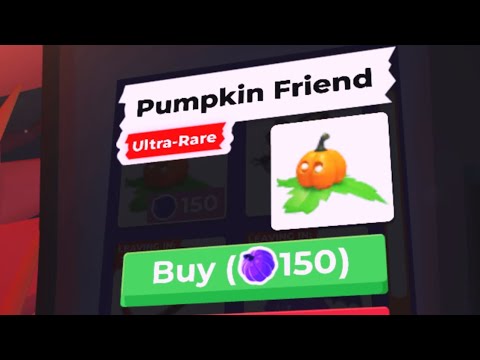 Getting pumpkin friend 11 th video of October madness 11/31 #adoptme ...
