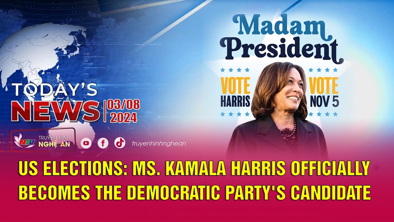 Today's News 03/08/2024: Ms. Kamala Harris Officially Becomes the ...