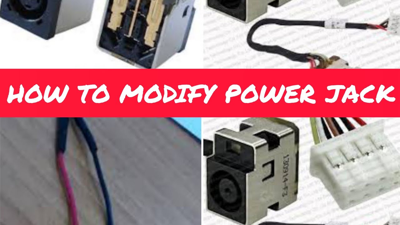 How to modify laptop's charging ports ..... hp compaq nc6120 - YouTube