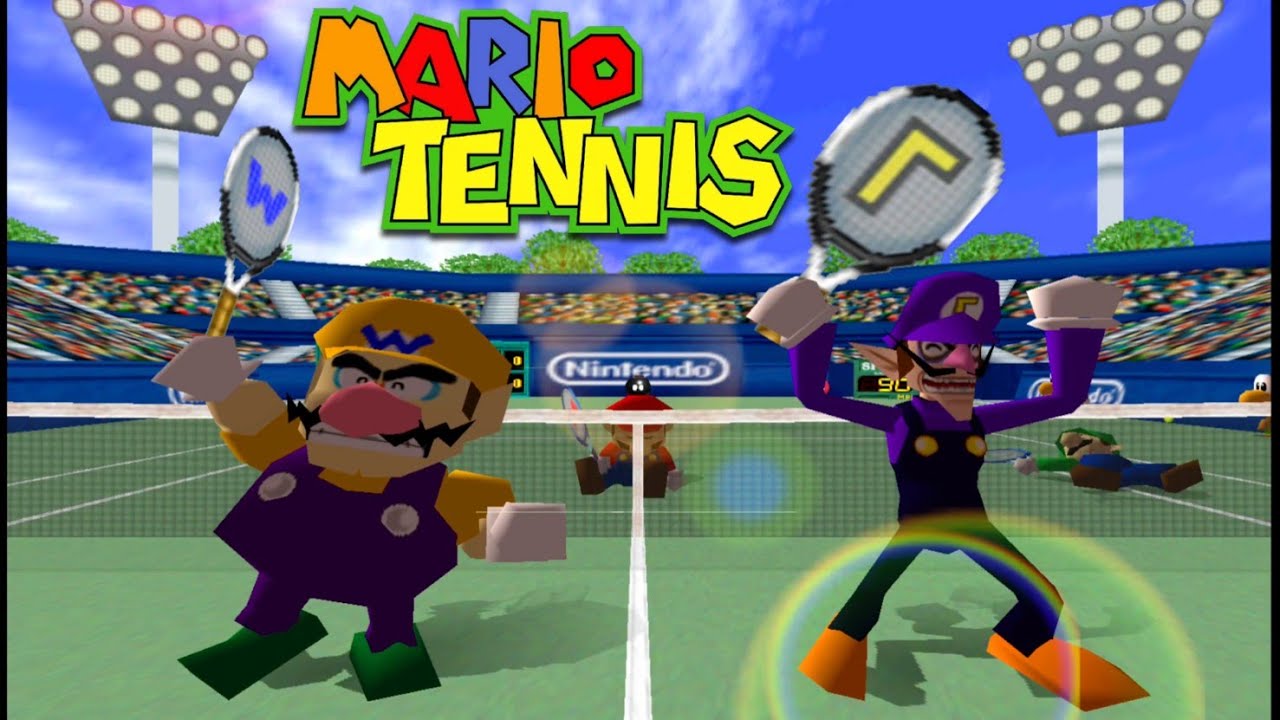 Wario & Waluigi Play Tennis - 2 vs 2 - Mario Tennis 64 - Multiplayer ...