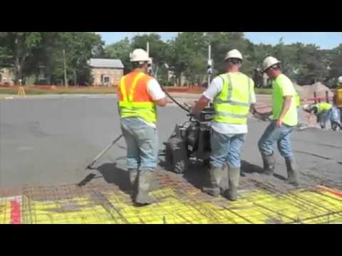 Mini Screed™ C Somero Laser Screed® laser flat concrete leveling - YouTube