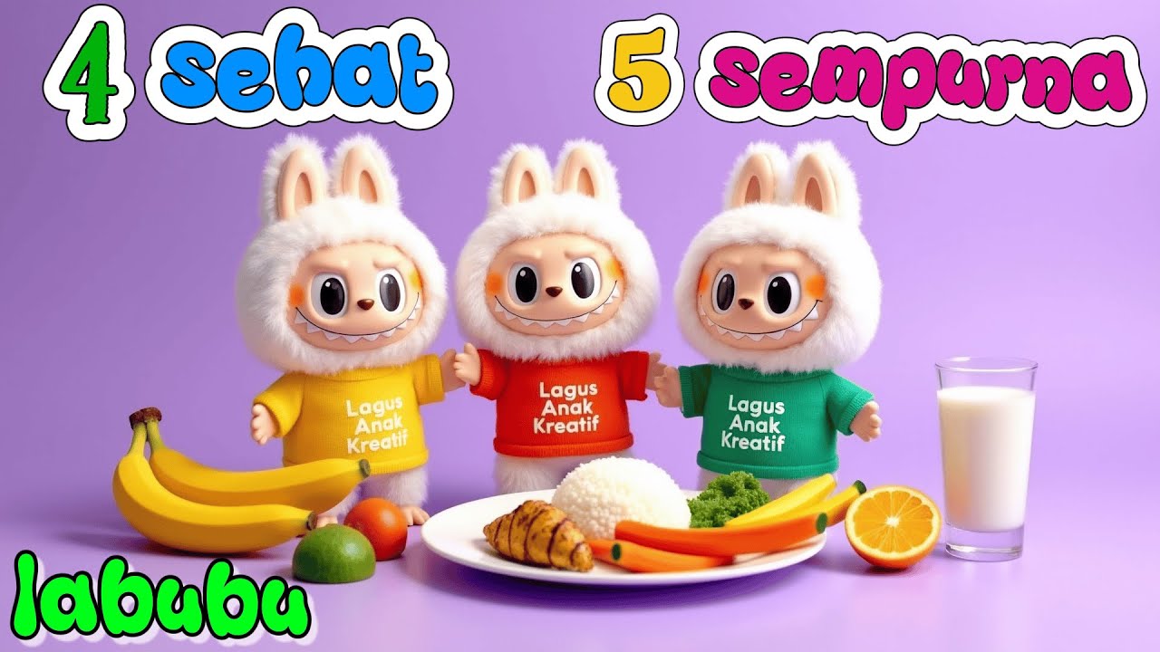 LAGU LABUBU 4 SEHAT 5 SEMPURNA - LAGU ANAK INDONESIA #labubu # ...